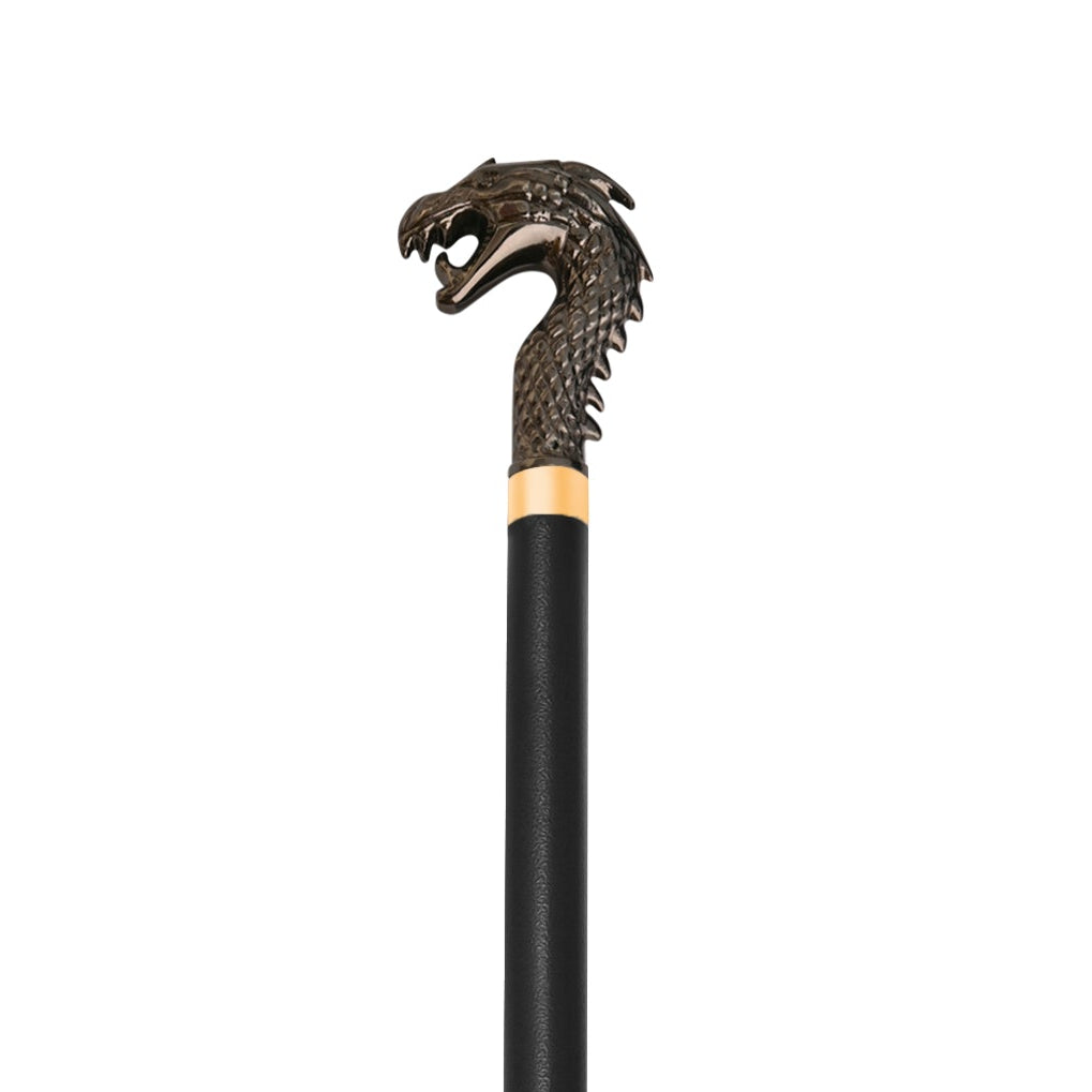 Black Oxide Dragon Head Collector's Dagger Cane - WalkingCanes.com