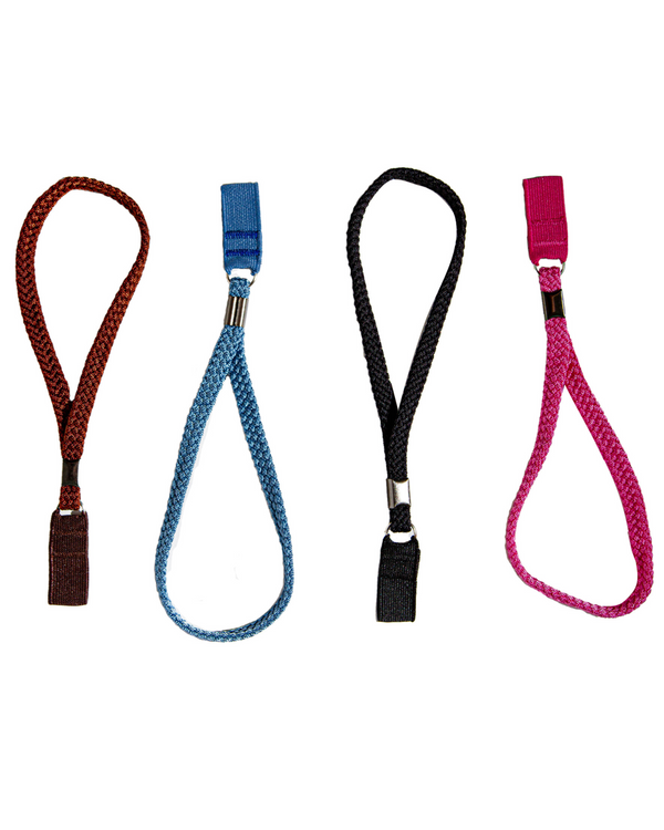 Braided Cane Strap in Black, Brown, Blue, or Pink - WalkingCanes.com
