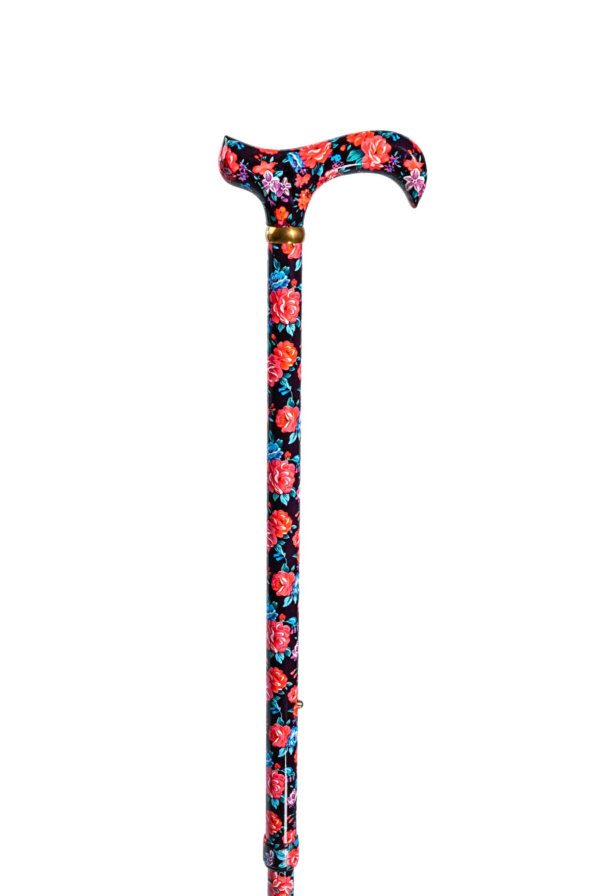 Midnight Flowers Designer Adjustable Cane - WalkingCanes.com