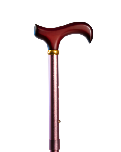 3D Matte Pink Folding Walking Cane - WalkingCanes.com