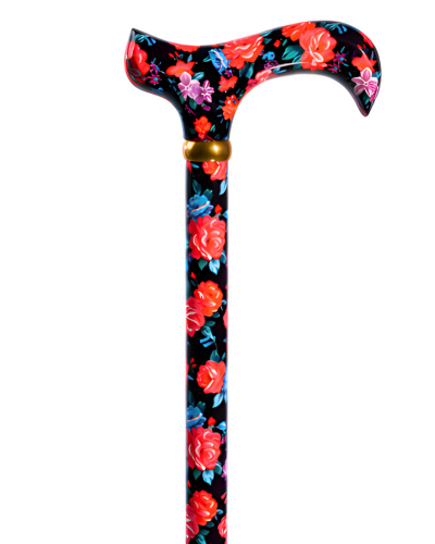 Midnight Flowers Designer Adjustable Cane - WalkingCanes.com