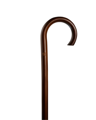 Classic Crook Handle Walking Cane in Walnut - WalkingCanes.com