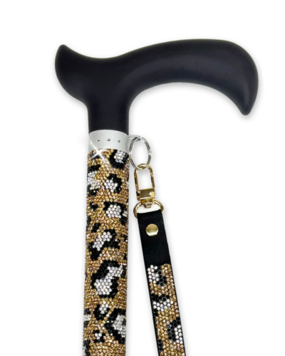 Wild Leopard Gold Sugar Cane - A Jacqueline Kent Design - WalkingCanes.com
