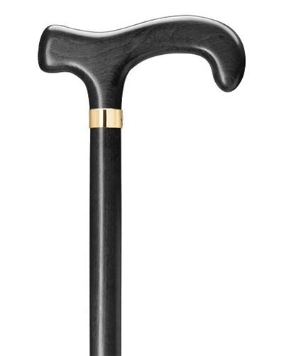 Hercules Derby Handle Cane-Black - WalkingCanes.com